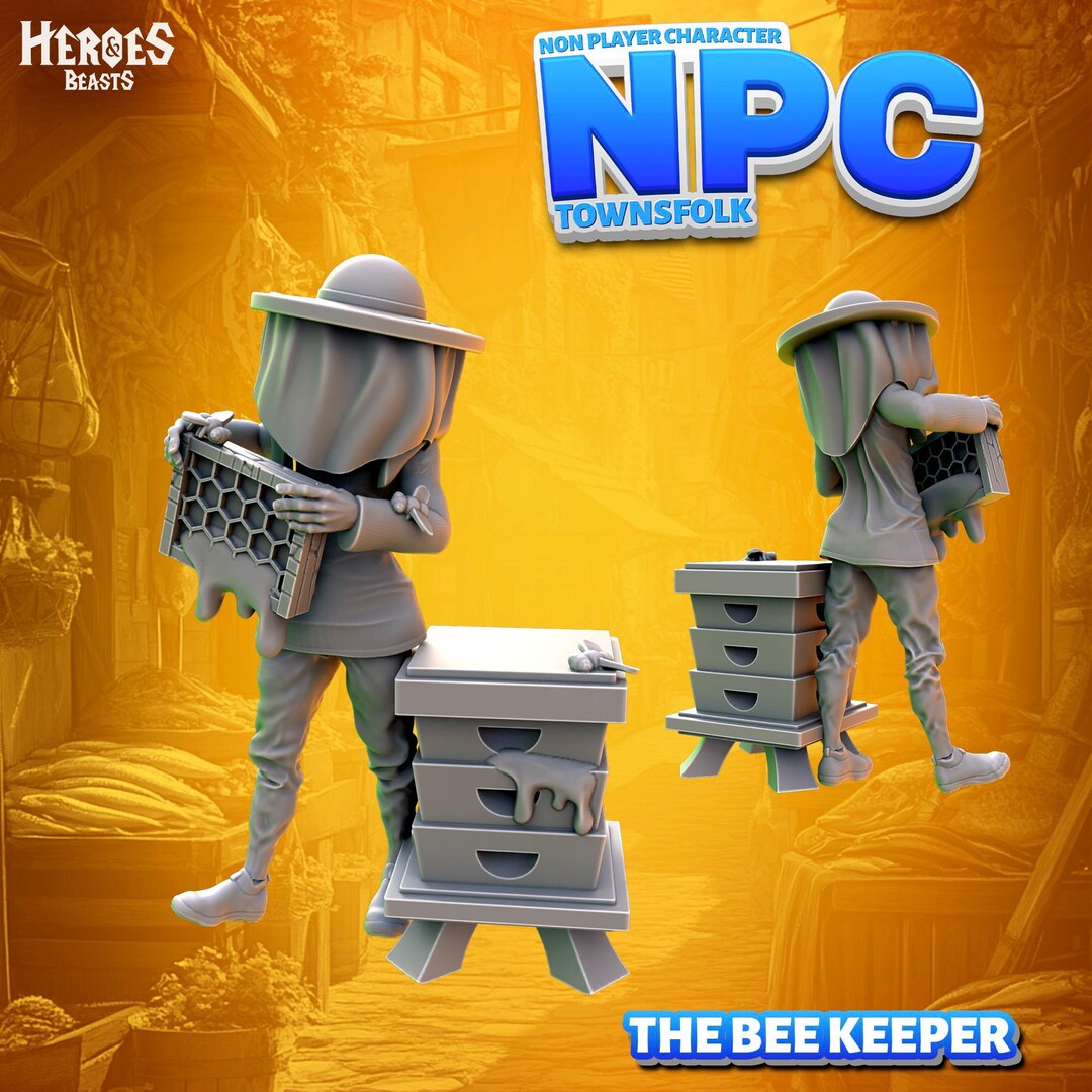 The Beekeeper | 32mm | NPC Townsfolk | Villager | Dungeons and Dragons ...