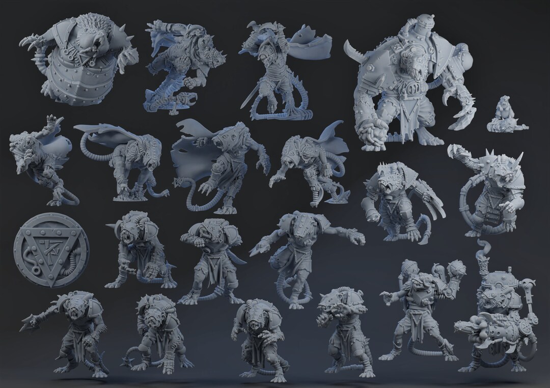 Tech Rats Team | Fantasy Football | Tech Rats | Brutefun Minatures - Etsy