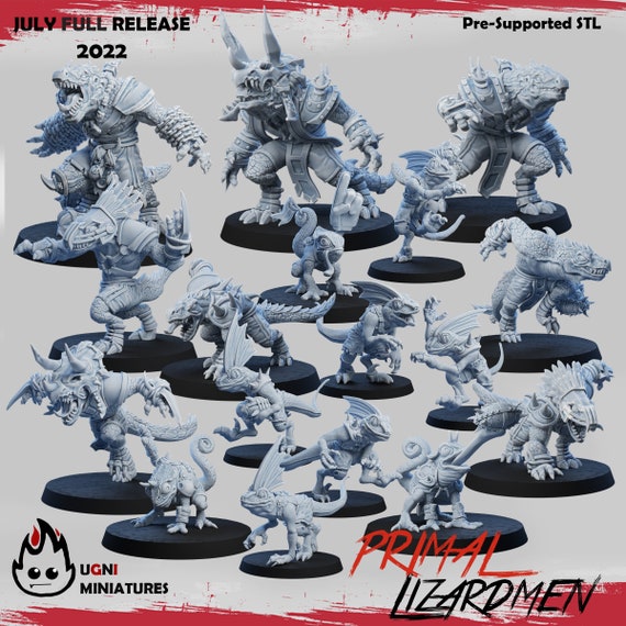 Primal Lizards Full Team Fantasy Football Ugni - Etsy Australia