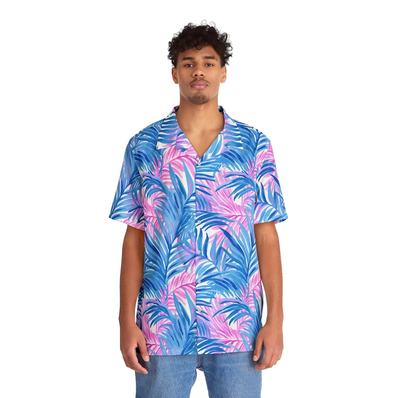 Tropical Paradise Men's Hawaiian Shirt, Beach Style, Summer Vibes ...
