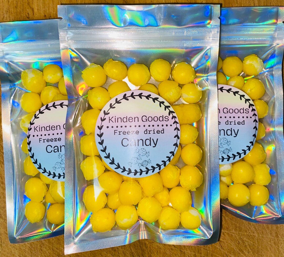 Freeze Dried Lemon Puffs, Sour Candy, Lemon, Birthday Treat Favor ...