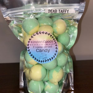 Freeze Dried Pear Salt Water Taffy, Freeze Dried Candy, Unique Treats ...