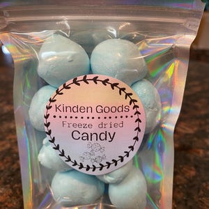 Freeze Dried Blue Raspberry Saltwater Taffy, Freeze Dried Candy, Space ...