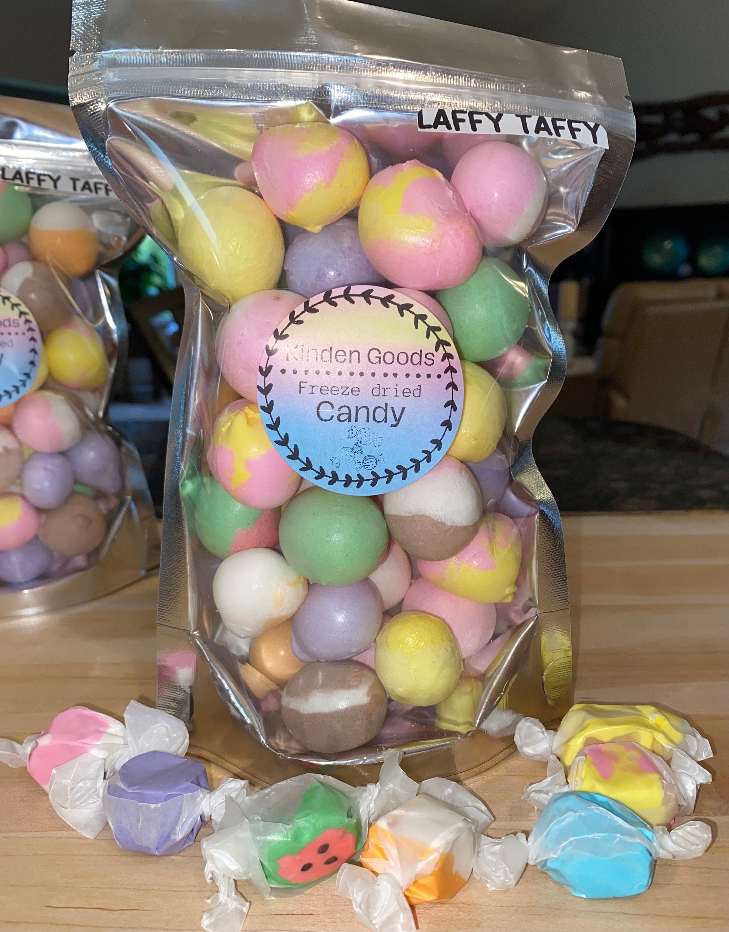 Freeze Dried Mixed Flavor Salt Water Taffy, Freeze Dried Candy, Space ...