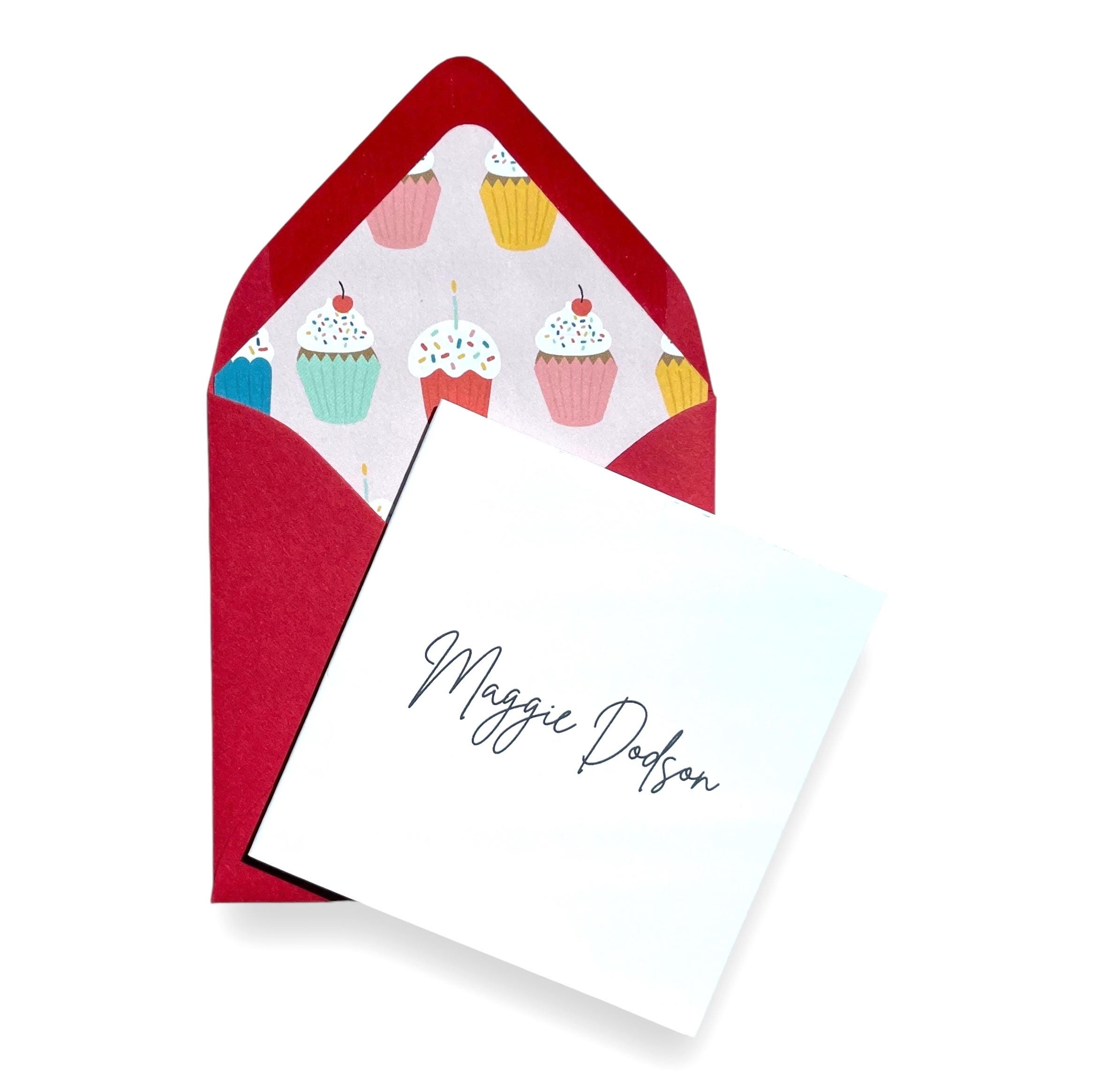 Personalized Birthday Enclosure Card | Birthday Notecard | Birthday ...