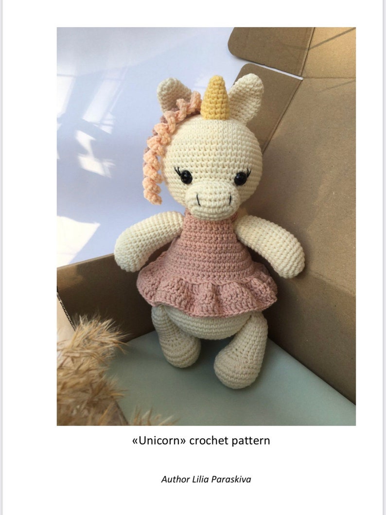 Knitted Unicorn Pattern Crochet Unicorn Pattern Pdf Unicorn - Etsy