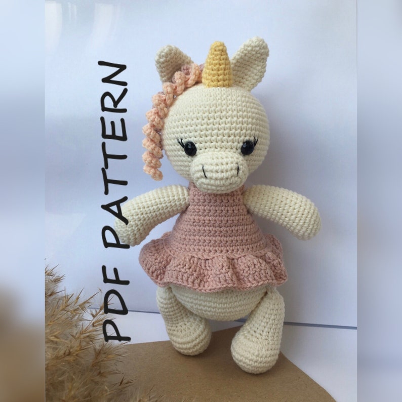 Knitted Unicorn Pattern Crochet Unicorn Pattern Pdf Unicorn - Etsy