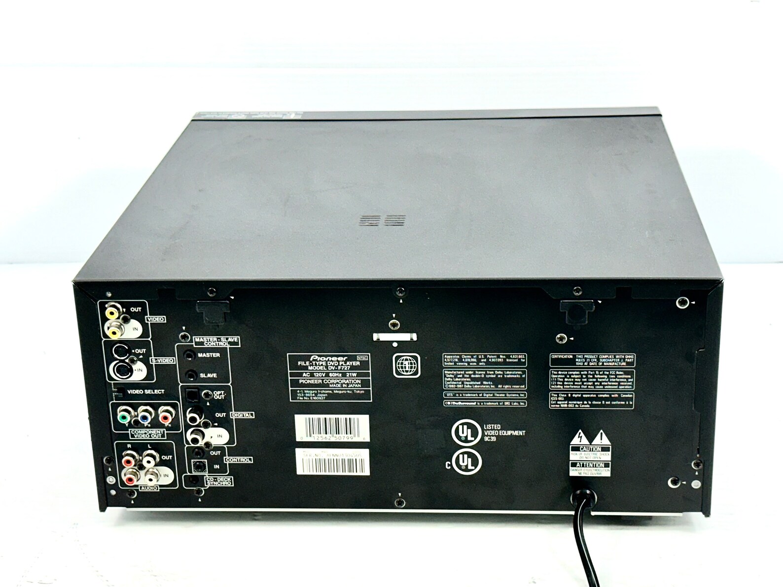 Vintage {pro Refurb} Pioneer DV-F727 File-type 300+1 DVD/CD Disc Player ...