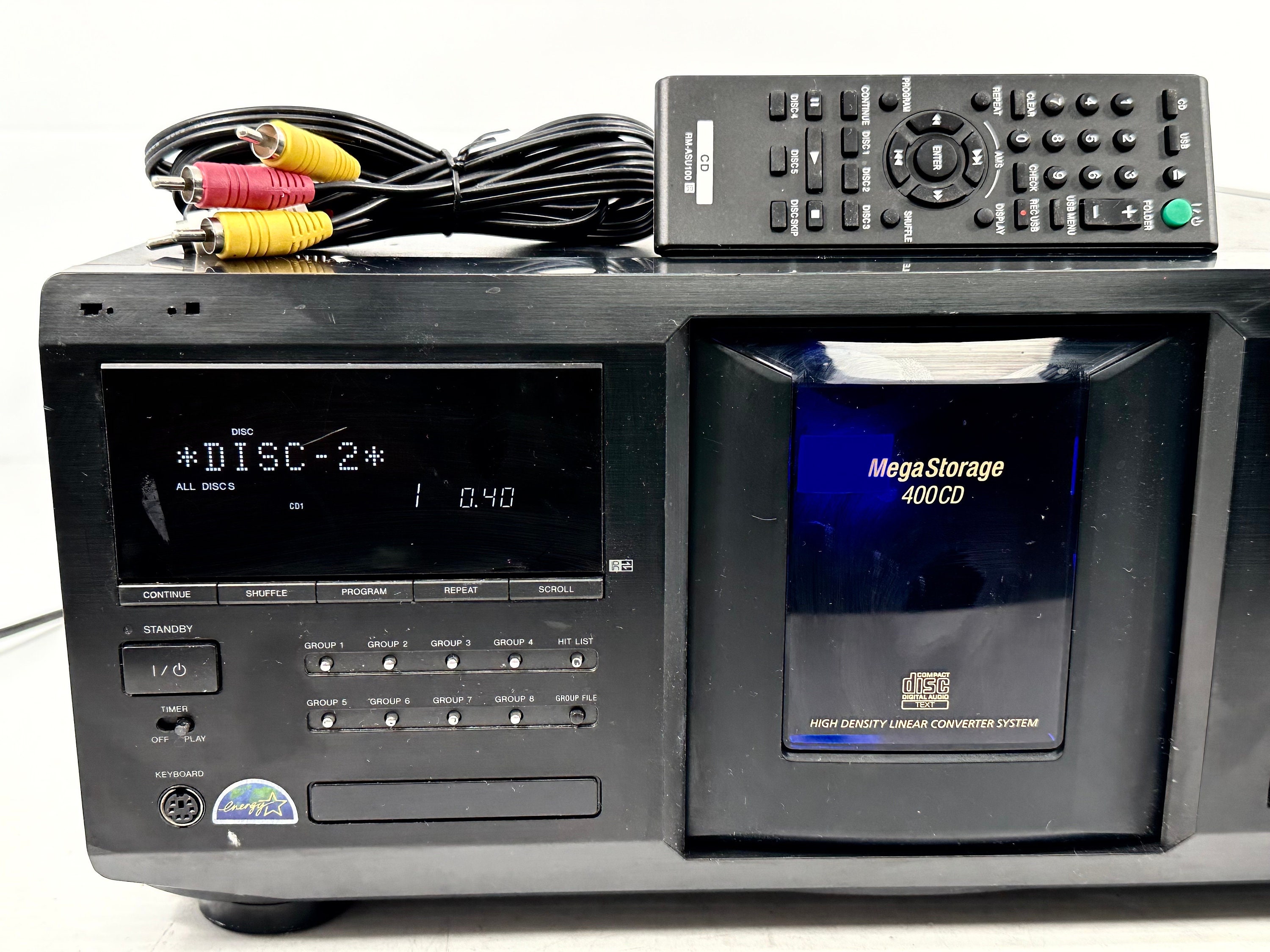 Vintage Refurb Sony CDP-CX450, 400 CD Compact Disc Changer W Genuine ...