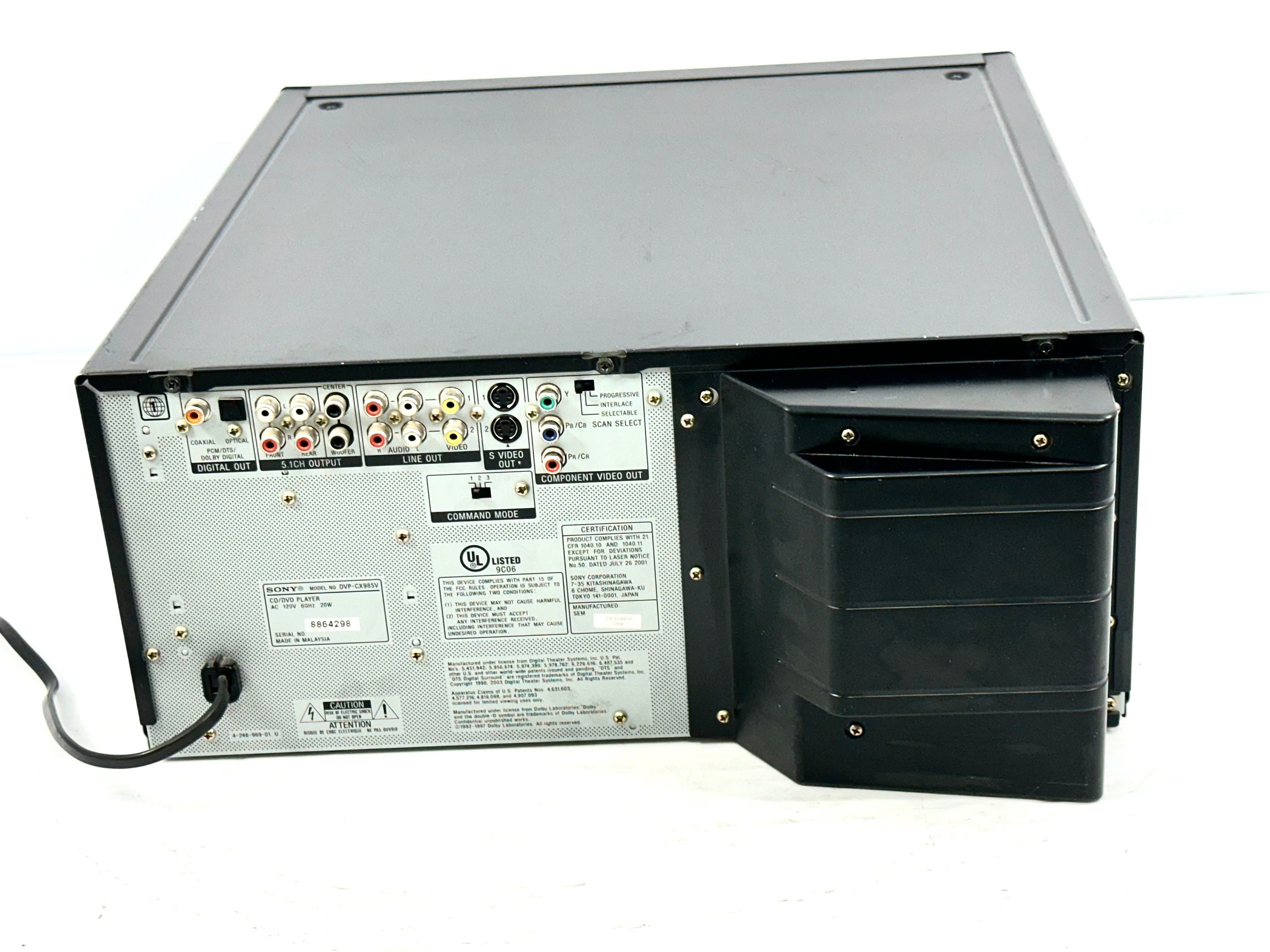 Pro Refurb-sony Dvp-cx985v 400 DVD/ CD Changer Player With Remote New ...