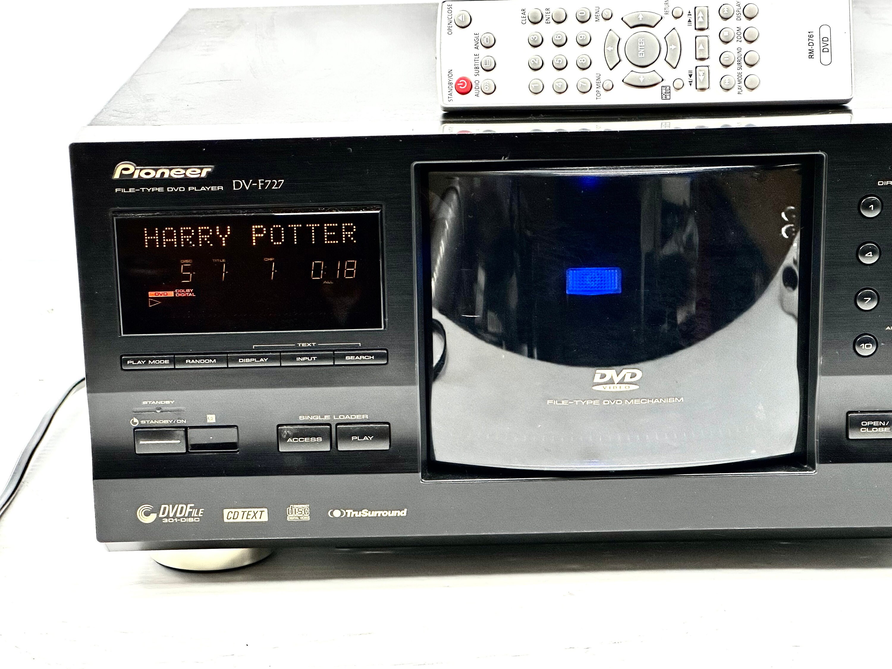 Vintage {pro Refurb} Pioneer DV-F727 File-type 300+1 DVD/CD Disc Player ...
