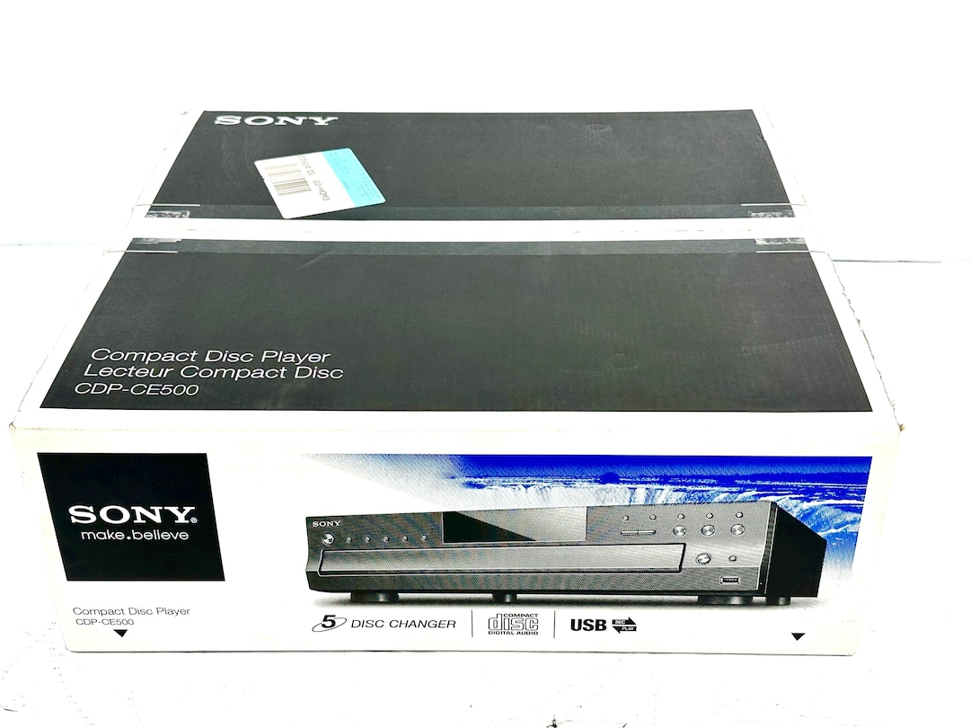 Vintage Sony CD Player CDP-CE500 5 Disc Changer Compact Disc Player ...