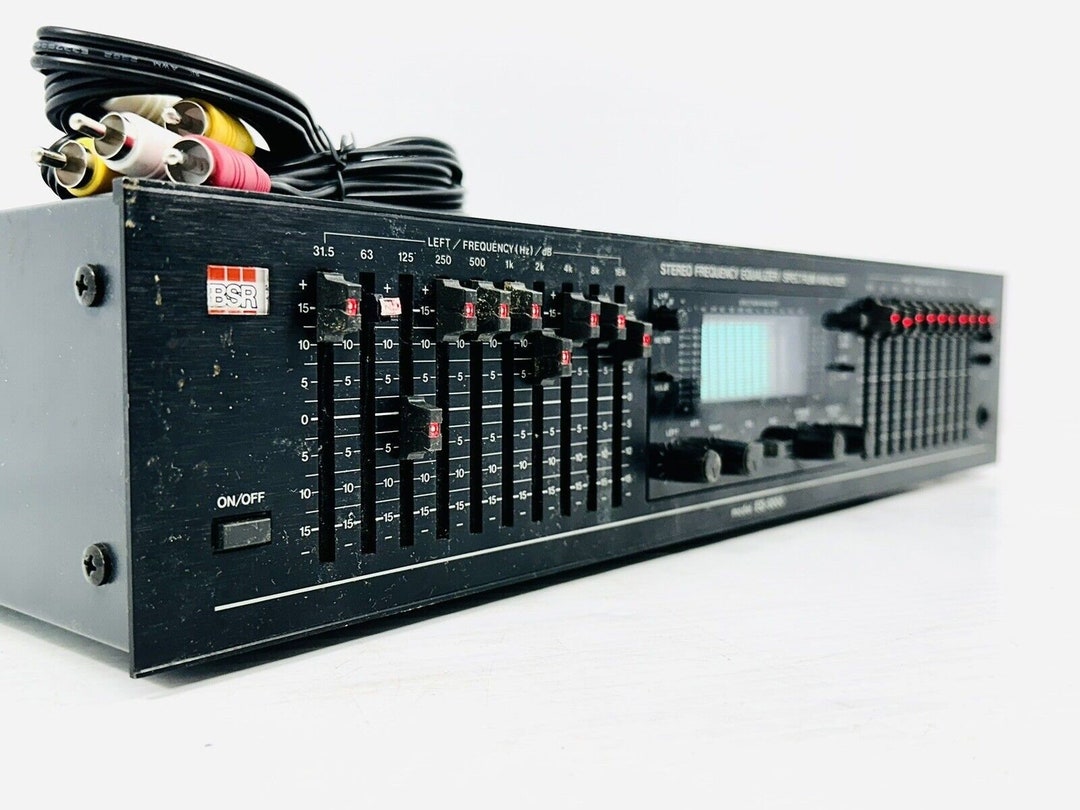 BSR Model EQ-3000 Stereo Frequency Equalizer Spectrum Analyzer Tested ...