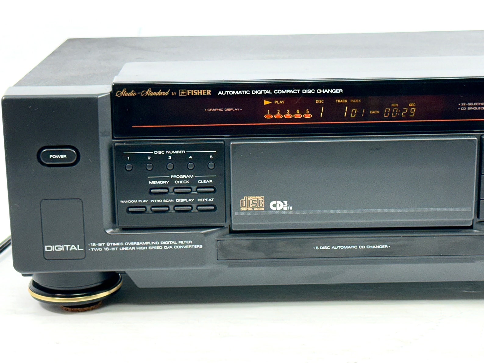Vintage Fisher Automatic Digital Compact Disc Changer Dac-9050, 5 Disc ...