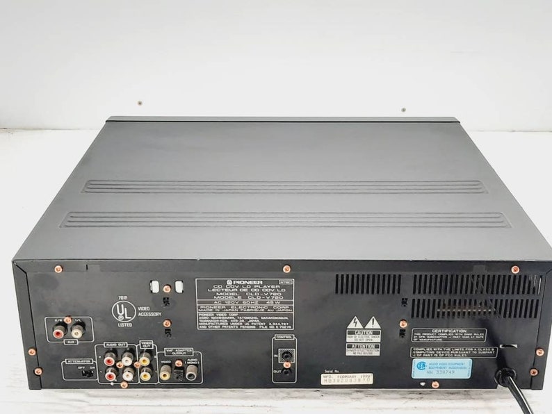 Vintage Pioneer DVD/CD Laserdisc Player CLD-V720 Tested and - Etsy