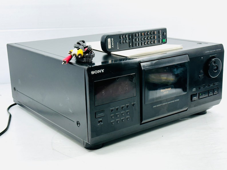 Vintage Pro Refurb Sony Mega Storage 200 Cd Disk CDP-CX255 Cd Player ...