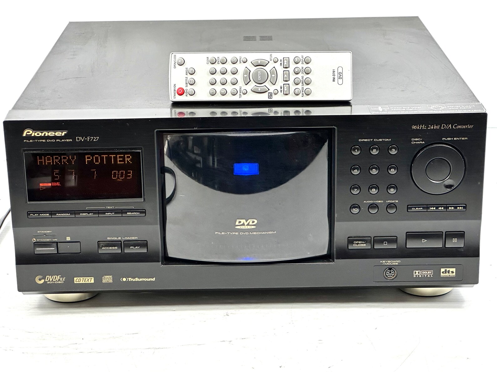 Vintage {pro Refurb} Pioneer DV-F727 File-type 300+1 DVD/CD Disc Player ...