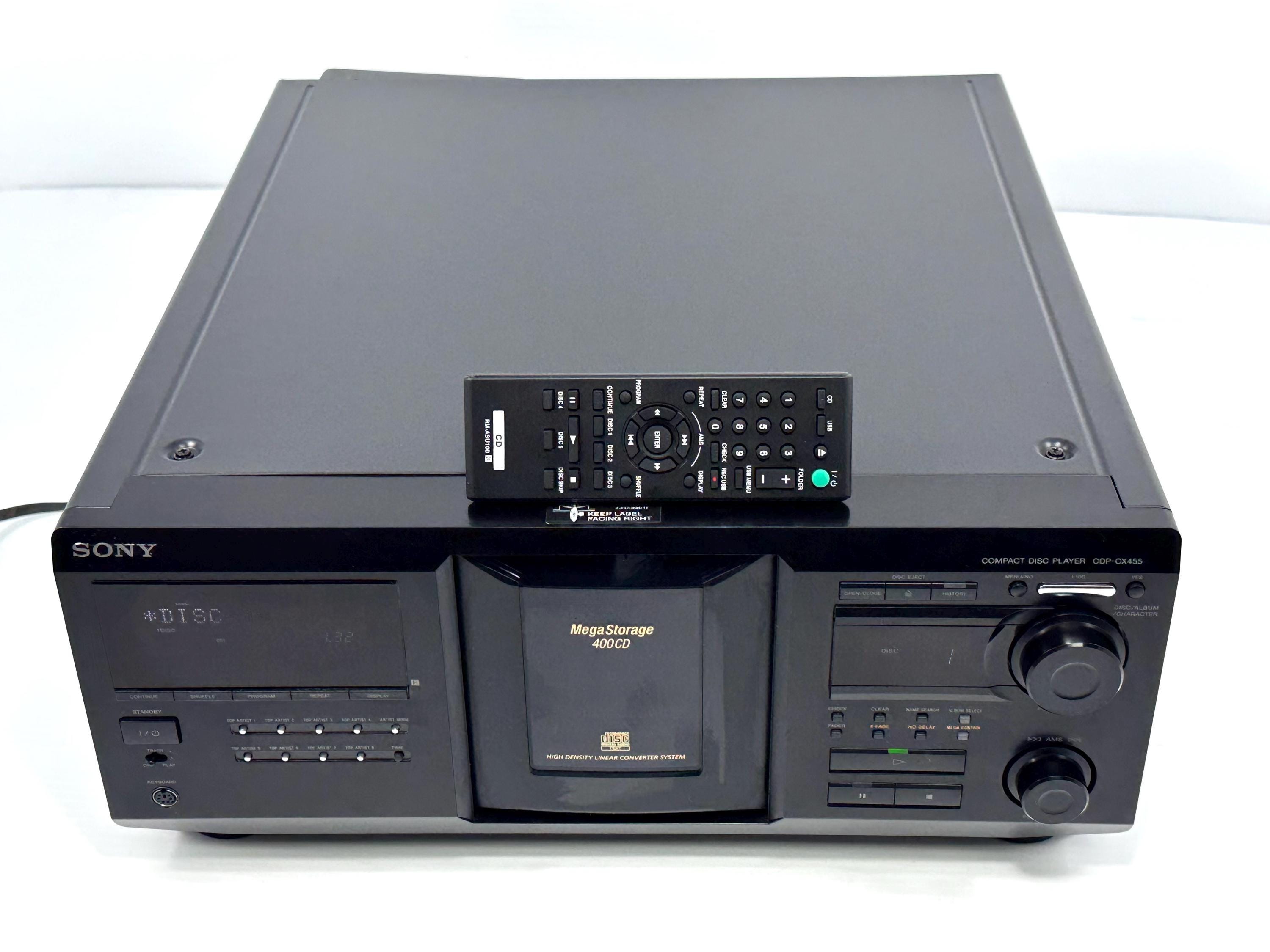 Vintage Refurbished Sony CDP-CX455 Megastorage 400-disc CD Changer With ...
