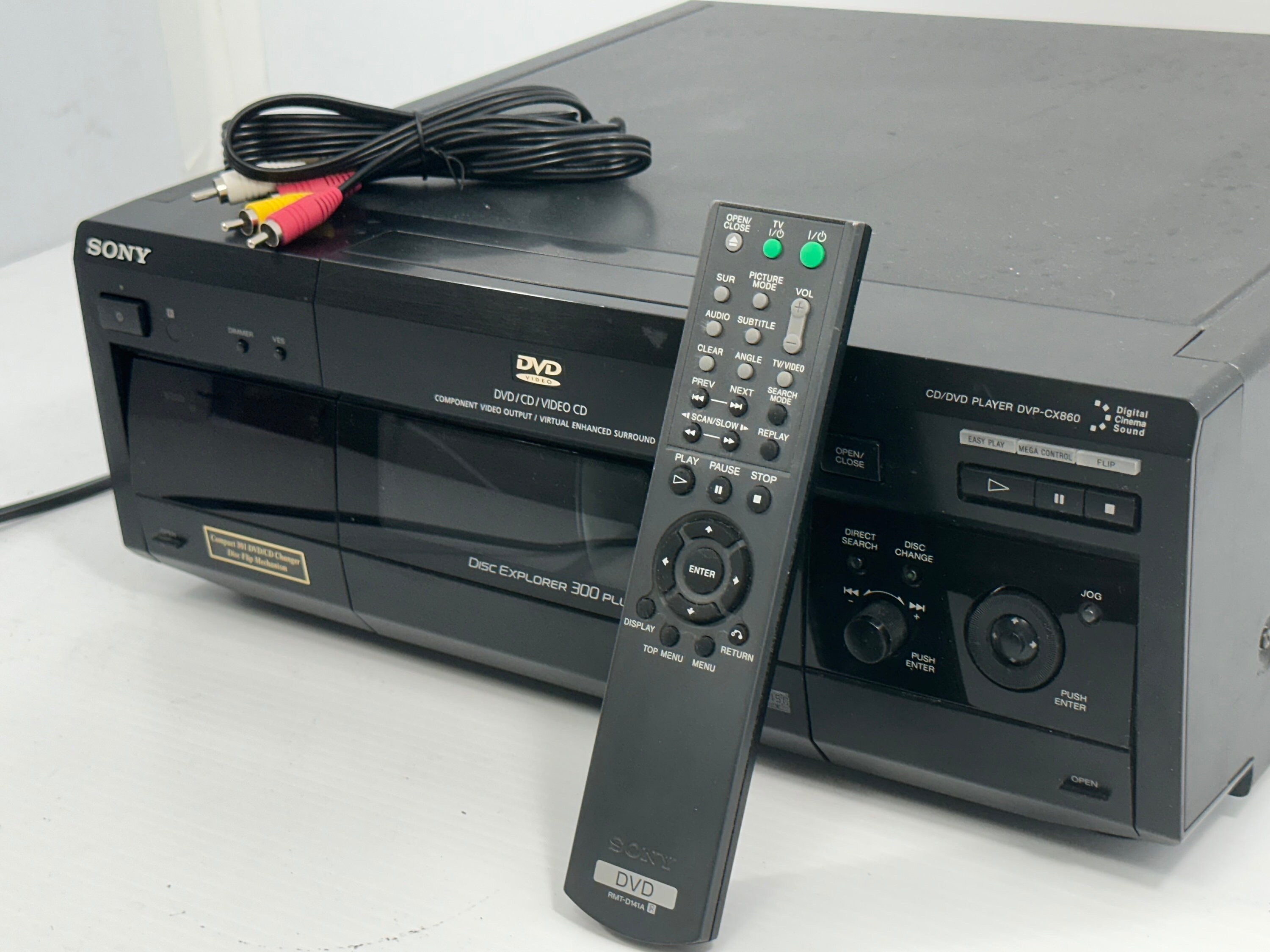 Vintage Sony DVP-CX860 Disc Explorer 300+1 DVD/CD Changer/player With ...