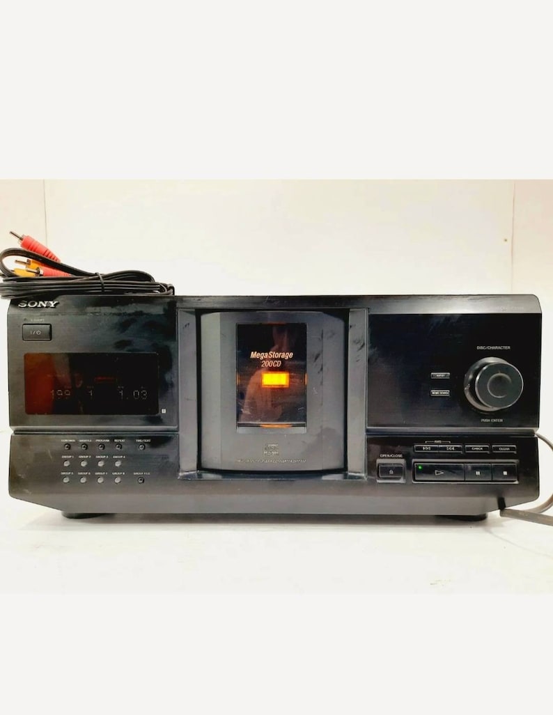Vintage Sony CDP-CX230 200 Disc Mega Storage Compact Disc Player Tested ...