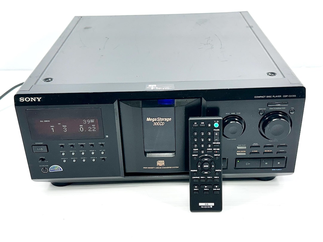 Vintage Pro Refurb Sony Cdp-cx355 Megastorage 300-disc CD Changer ...