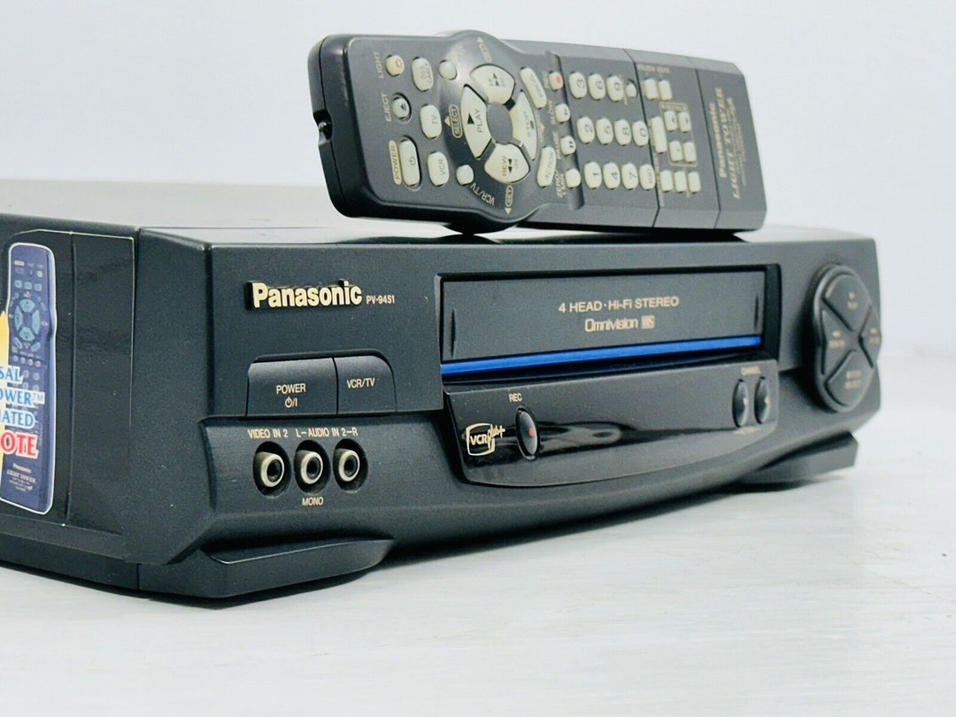 Panasonic PV-9451 Vcr Vhs 4 Head Hi-fi Stereo Omnivision Blue Line W ...