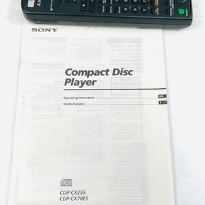 Vintage Pro Refurb Sony Mega Storage 200 Cd Disk CDP-CX255 Cd Player ...
