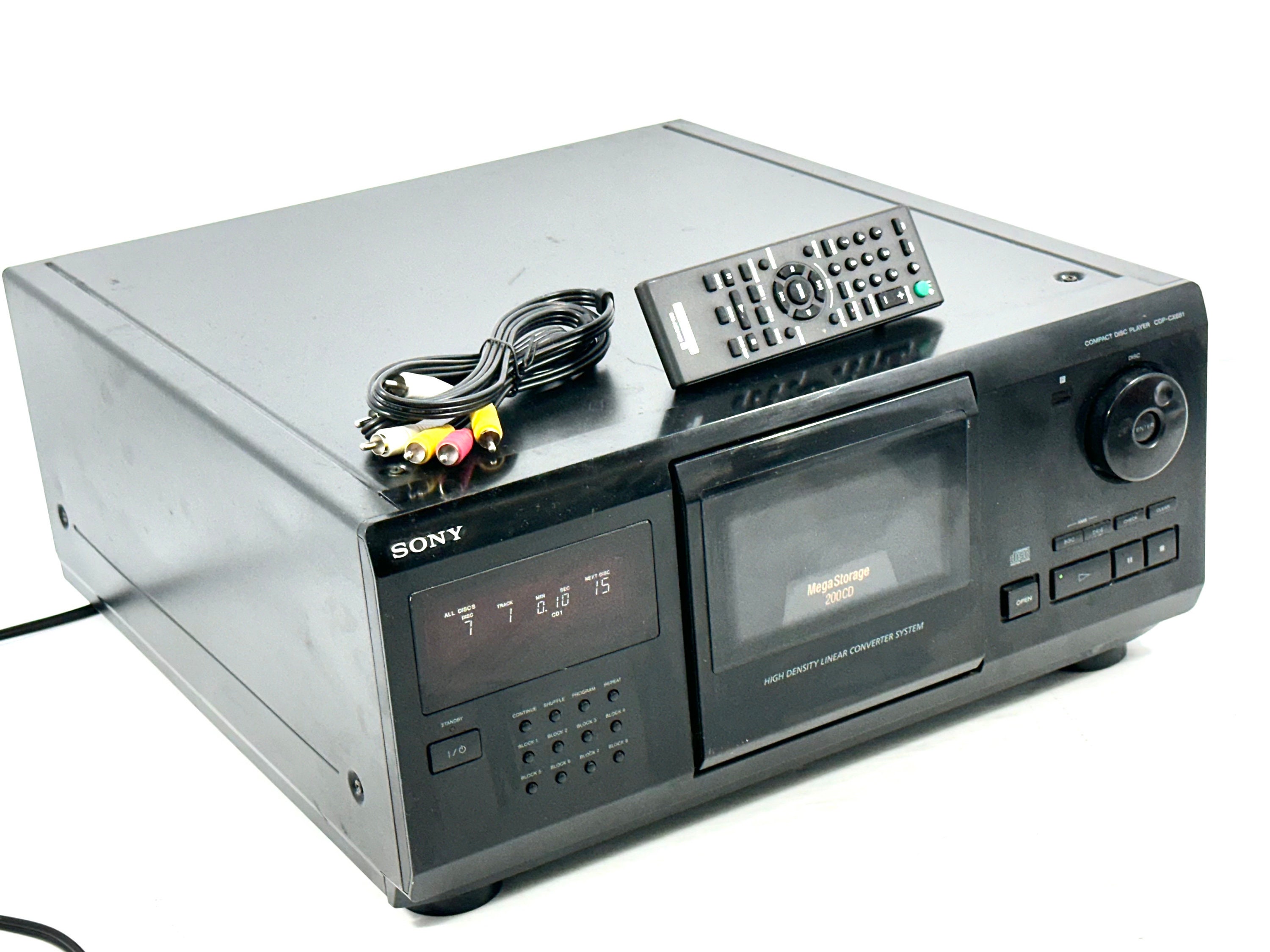 Vintage Pro Refurb Sony CDP-CX681 Mega Storage Jukebox 200 CD Changer ...