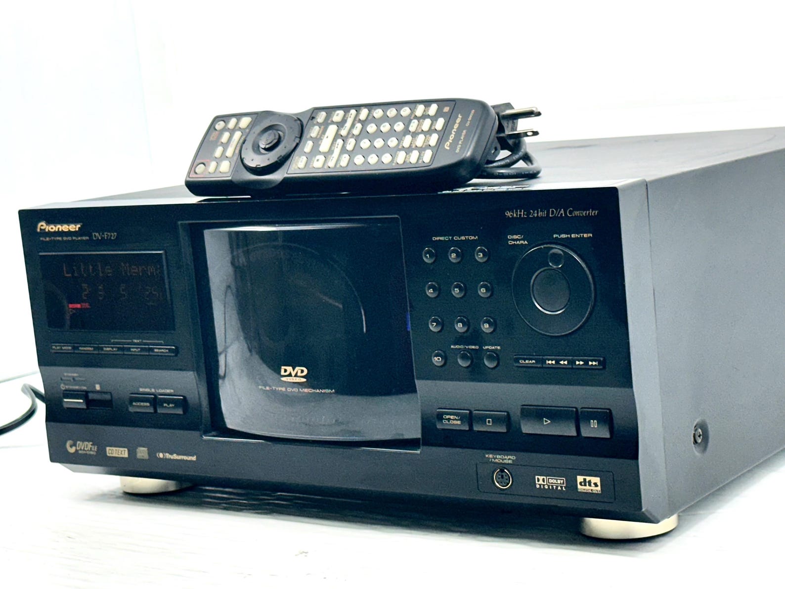 Vintage {pro Refurb} Pioneer DV-F727 File-type 300+1 DVD/CD Disc Player ...