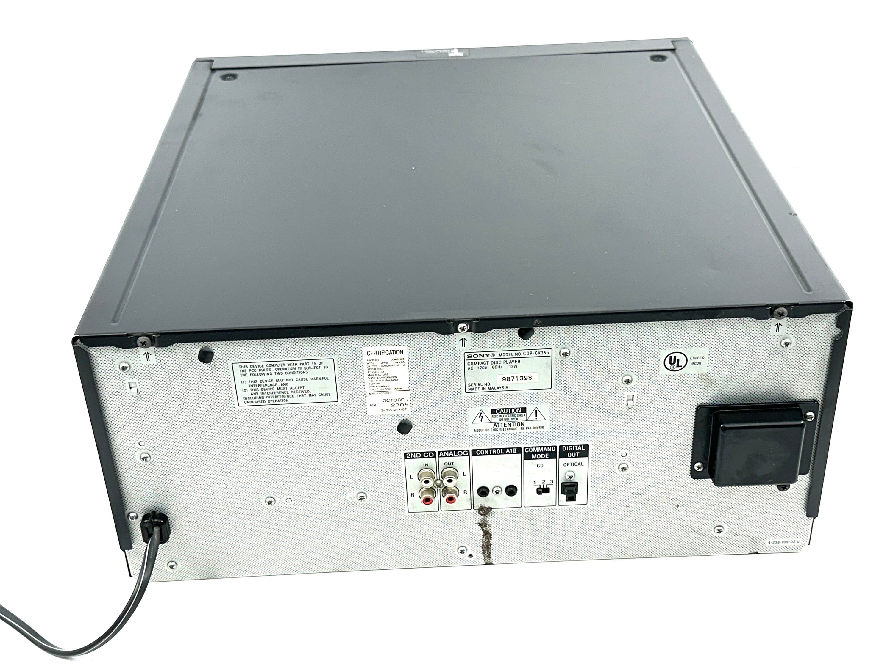 Vintage Pro Refurb Sony Cdp-cx335 Megastorage 300-disc CD Changer ...