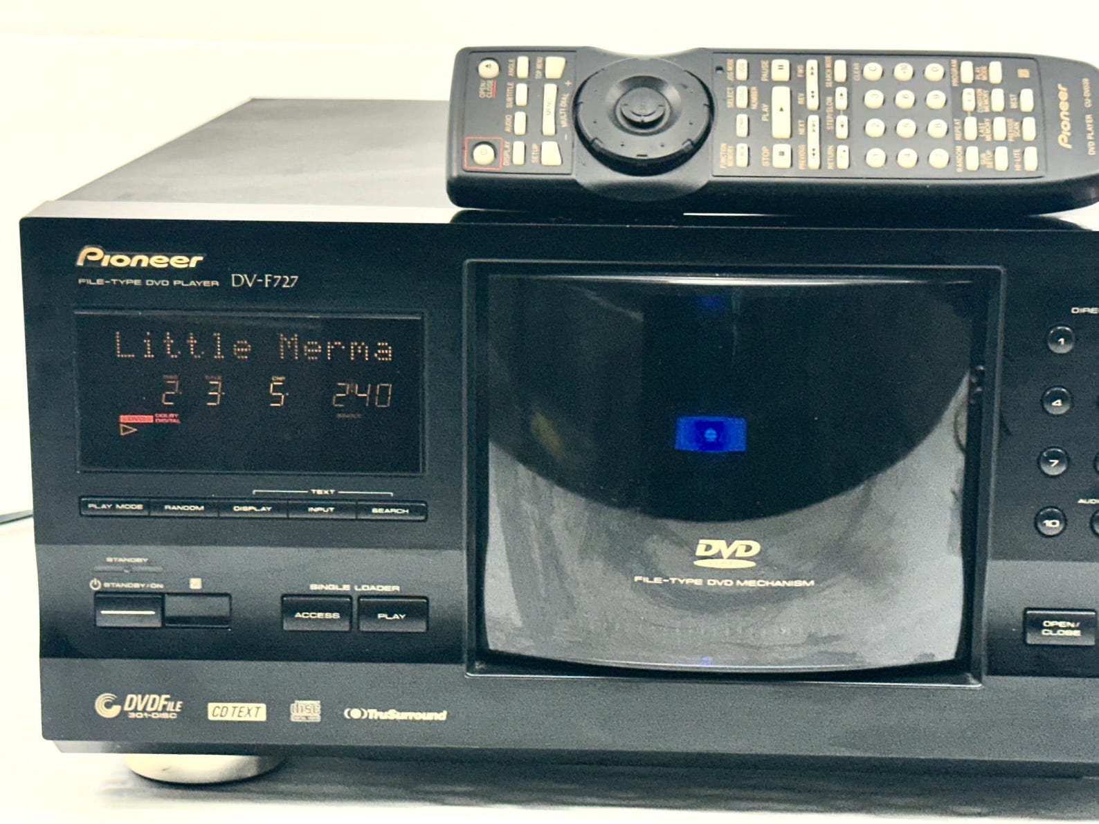 Vintage {pro Refurb} Pioneer DV-F727 File-type 300+1 DVD/CD Disc Player ...