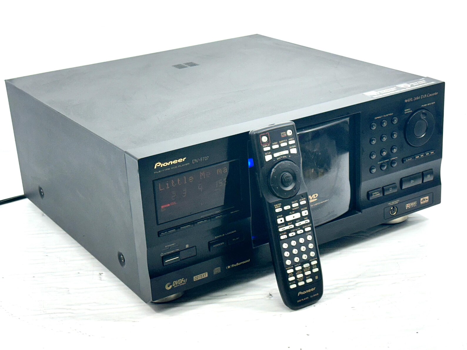 Vintage {pro Refurb} Pioneer DV-F727 File-type 300+1 DVD/CD Disc Player ...
