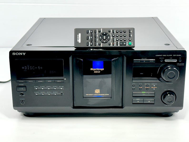 Vintage Refurbished Sony CDP-CX455 Megastorage 400-disc CD Changer With ...