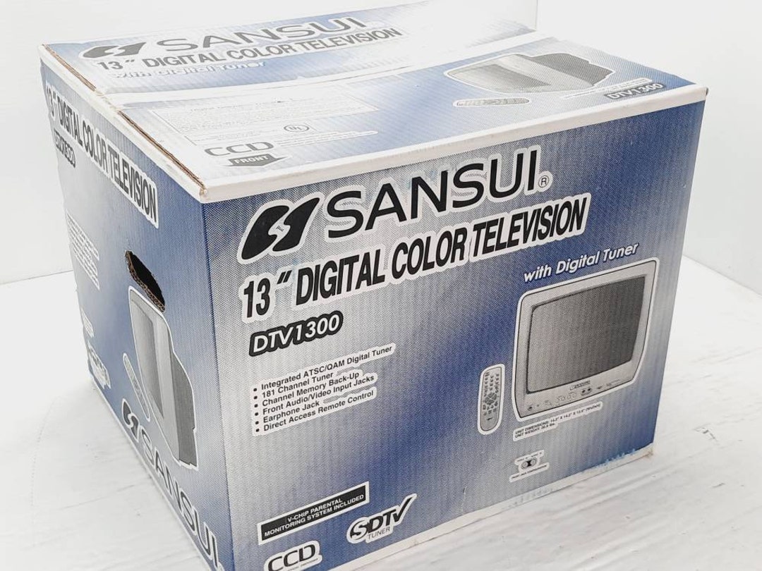 Vintage Sansui DTV1300 Retro Gaming Portable 13 TV New - Etsy