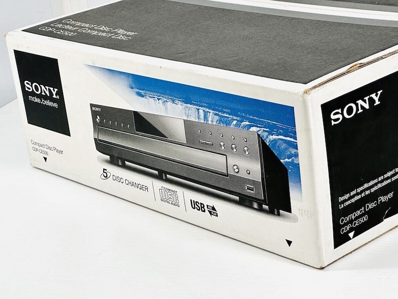 Vintage Sony CD Player CDP-CE500 5 Disc Changer Compact Disc Player ...