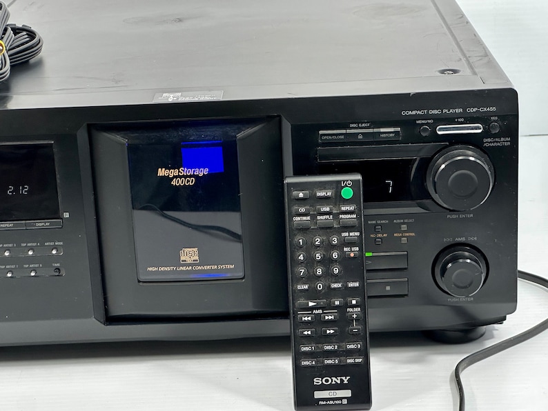 Vintage Refurbished Sony CDP-CX455 Megastorage 400-disc CD Changer With ...
