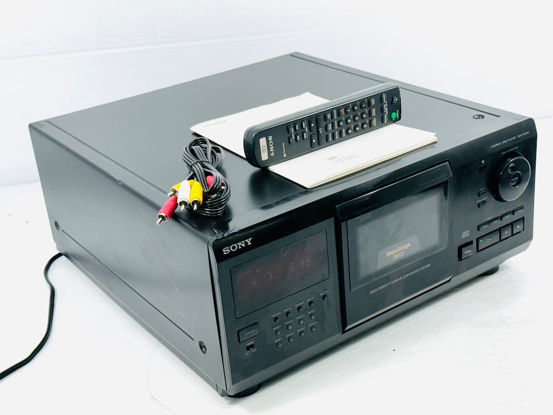 Vintage Pro Refurb Sony Mega Storage 200 Cd Disk CDP-CX255 Cd Player ...