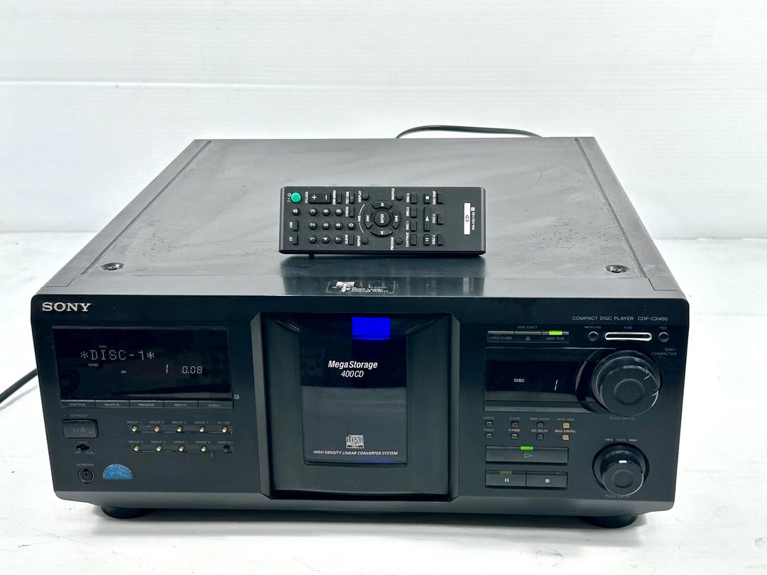 Vintage Sony CDP-CX400 Megastorage 400-disc CD Changer With Remote and ...