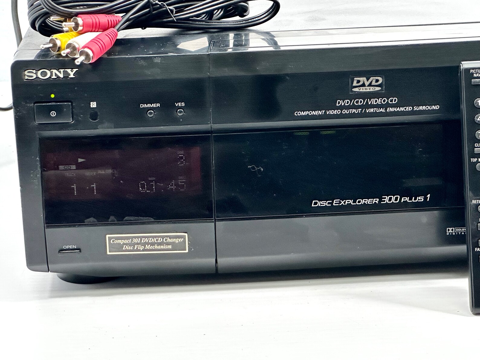 Vintage Sony DVP-CX860 Disc Explorer 300+1 DVD/CD Changer/player With ...