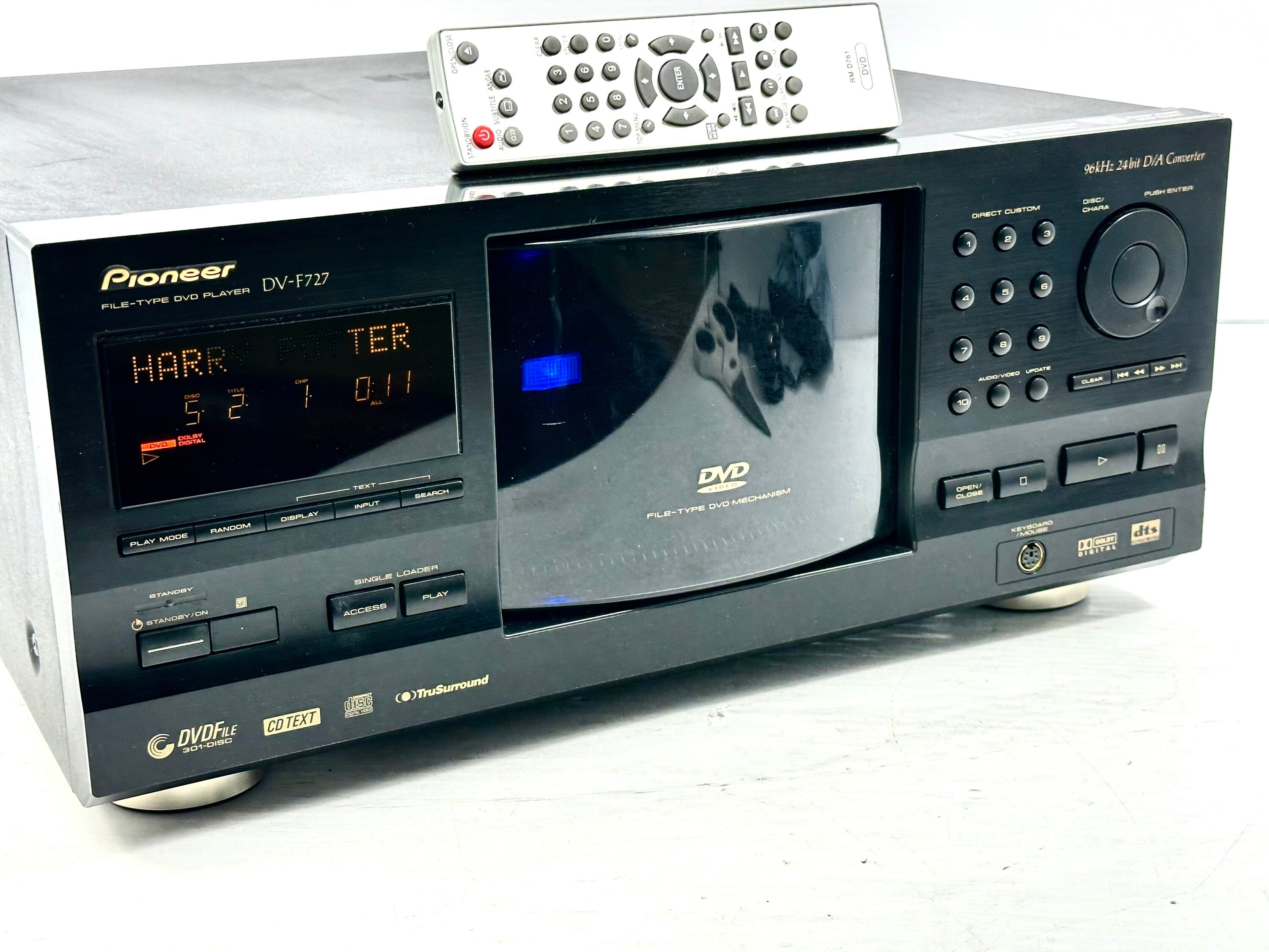 Vintage {pro Refurb} Pioneer DV-F727 File-type 300+1 DVD/CD Disc Player ...