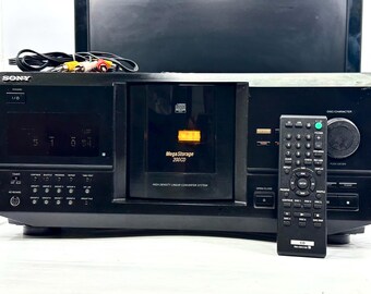 Vintage {pro Refurb} Sony CD Player Black CDP-CX220 200 Disc Changer W ...
