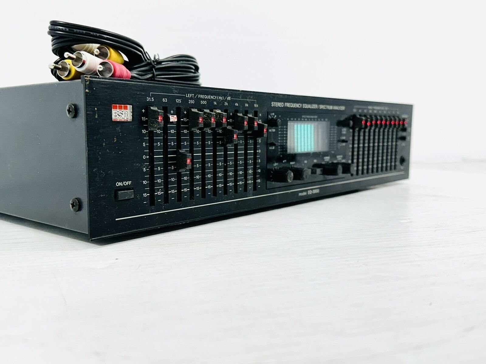 BSR Model EQ-3000 Stereo Frequency Equalizer Spectrum Analyzer Tested ...