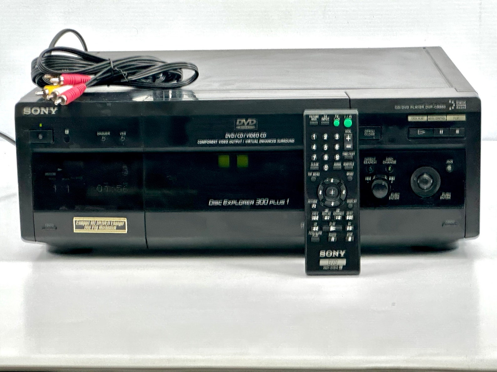 Vintage Sony DVP-CX860 Disc Explorer 300+1 DVD/CD Changer/player With ...