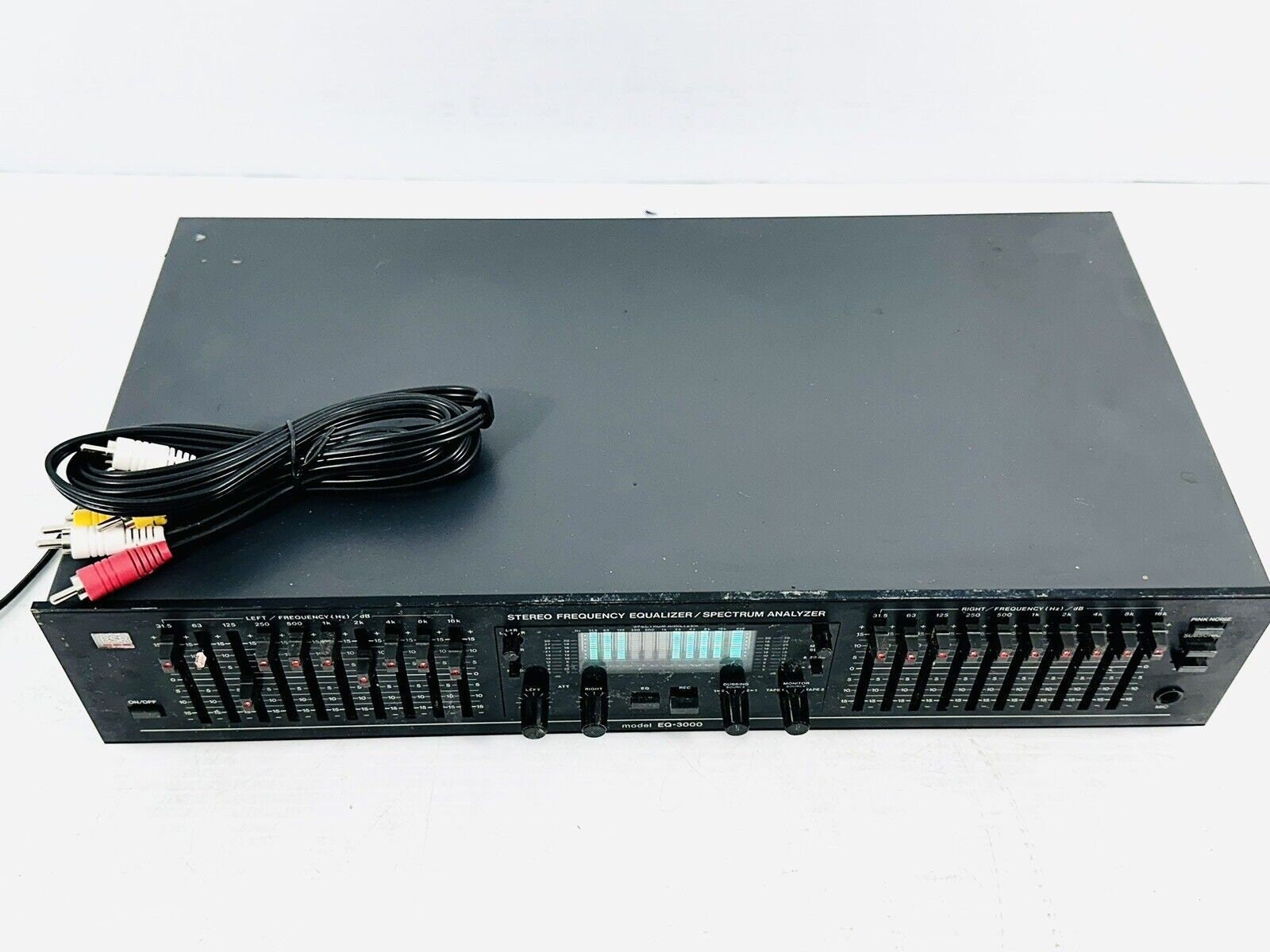 BSR Model EQ-3000 Stereo Frequency Equalizer Spectrum Analyzer Tested ...