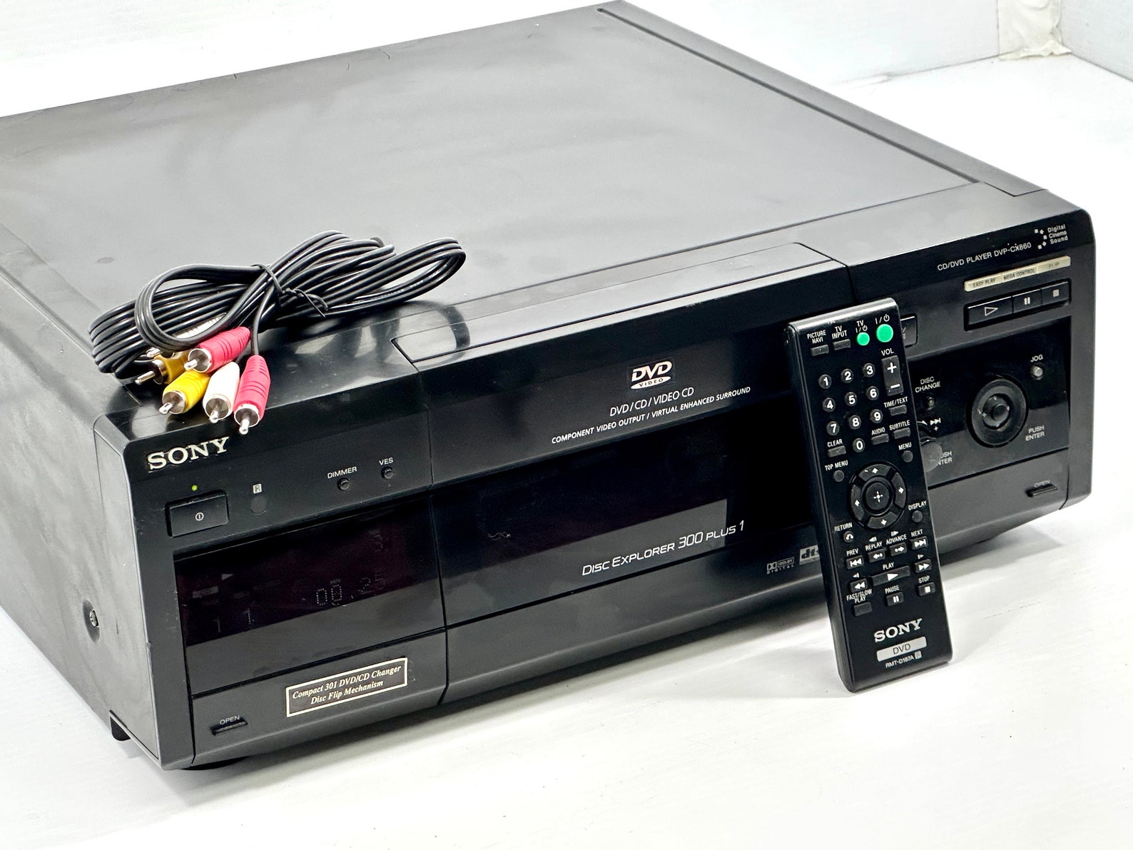 Vintage Sony DVP-CX860 Disc Explorer 300+1 DVD/CD Changer/player With ...