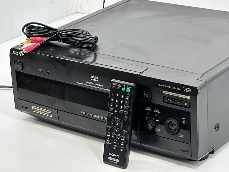 Vintage Sony DVP-CX860 Disc Explorer 300+1 DVD/CD Changer/player With ...