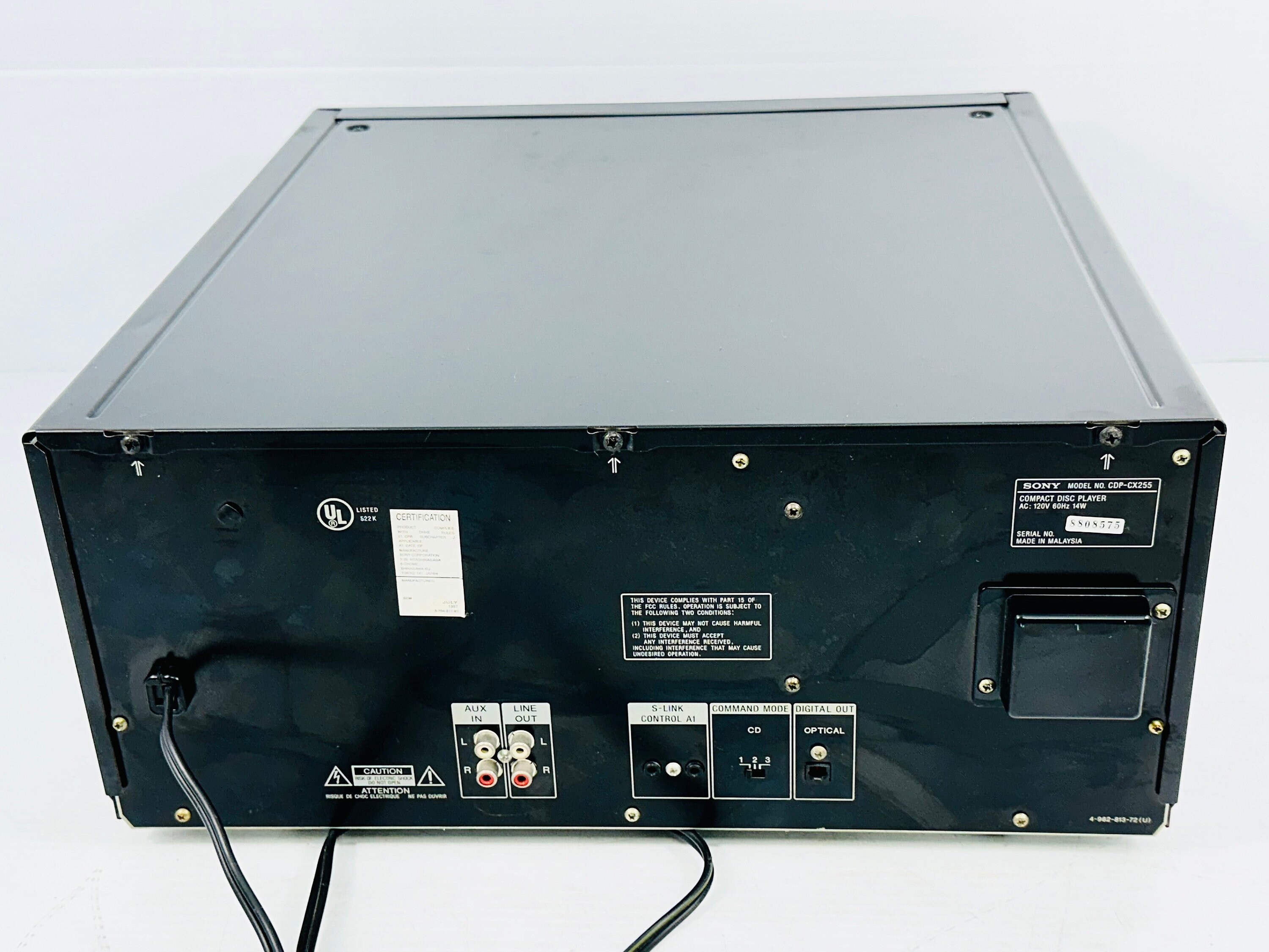 Vintage Pro Refurb Sony Mega Storage 200 Cd Disk CDP-CX255 Cd Player ...