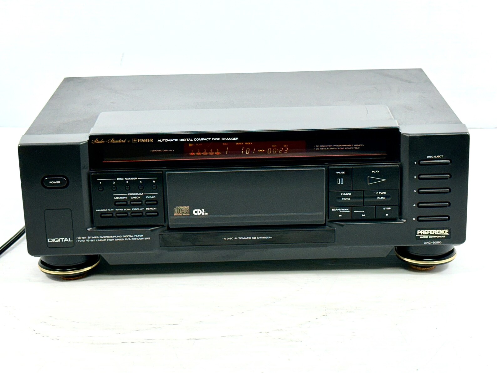 Vintage Fisher Automatic Digital Compact Disc Changer Dac-9050, 5 Disc ...