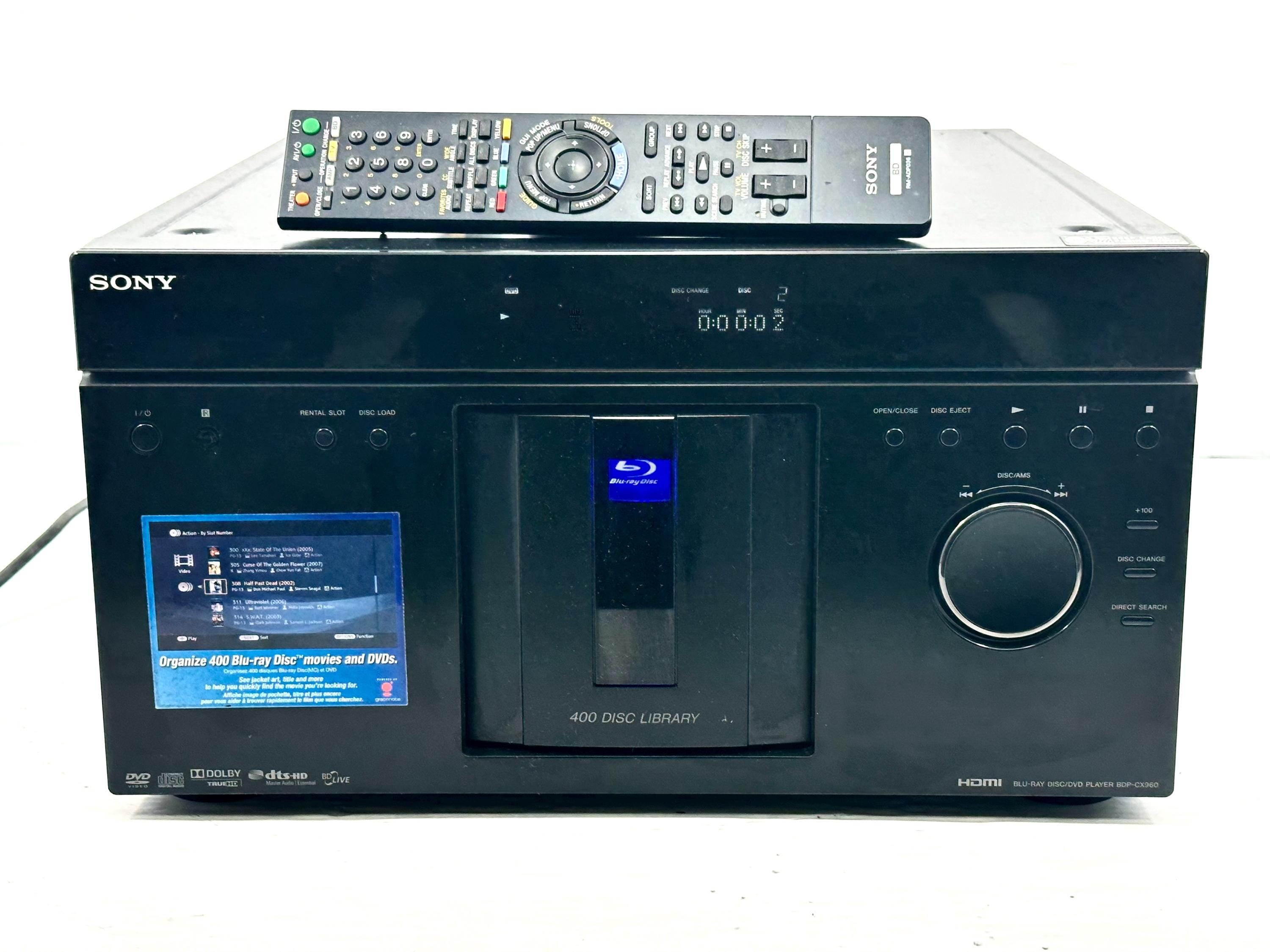 Vintage Sony Bdp-cx960 Blu-ray Player Blu-ray DVD 400 Mega Vintage Sony Bdp-cx960 Blu-ray Player Blu-ray DVD 400 Mega