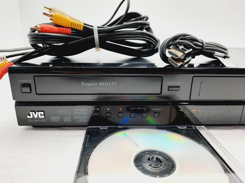 Vintage Jvc DR-MV150B Dvd/vcr Combo Player Vhs to Dvd Recording Hdmi ...